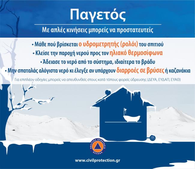 Νέα επικαιροποίηση Δελτίου Επικίνδυνων Καιρικών Φαινομένων - Ο παγετός ...